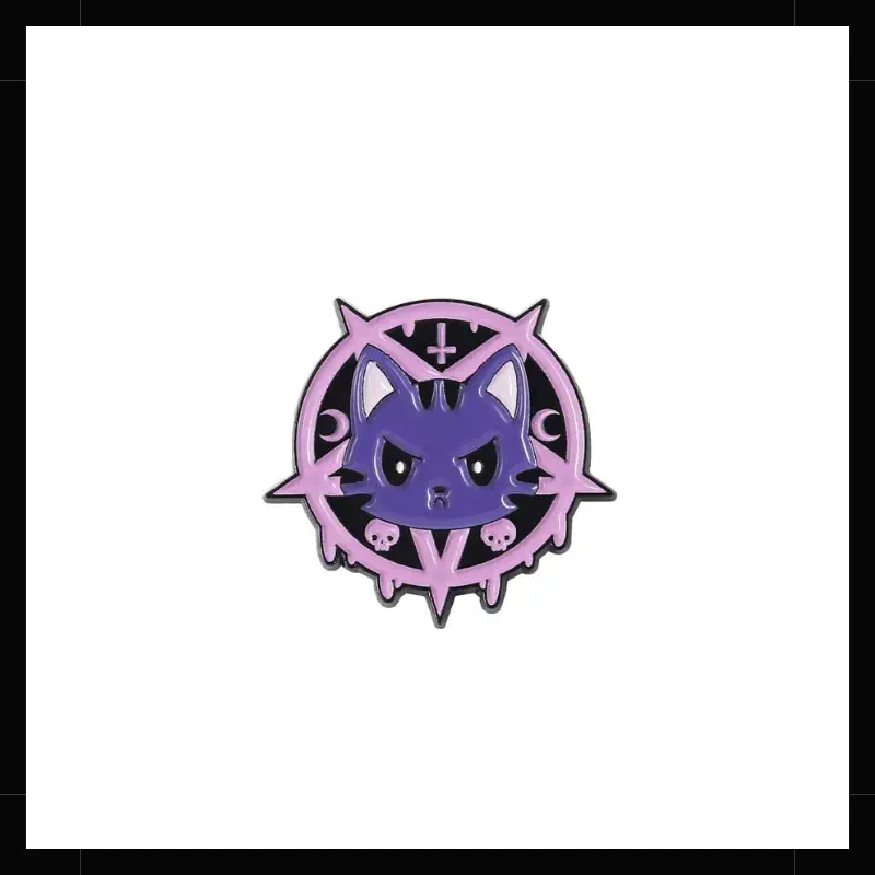 Pin Metálico - Demon Cat Pin