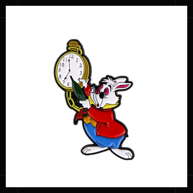 Pin Metálico - El Conejo Blanco Pin